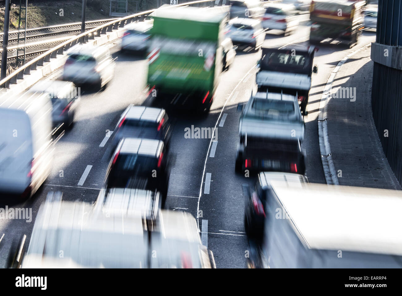 driving cars on highway Stock Photo - Alamy