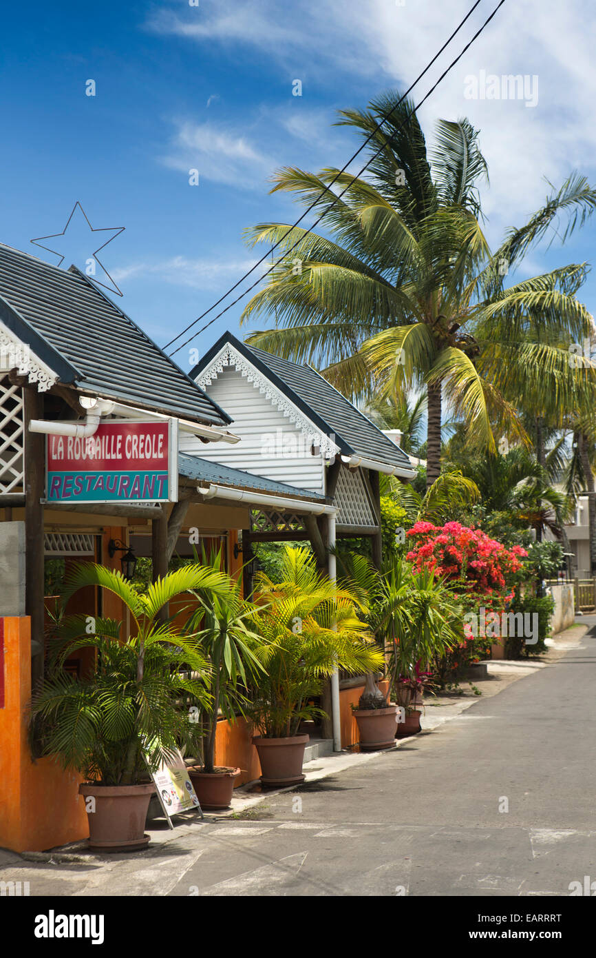 Mauritius, Grand Baie, La Rougaille Creole Restaurant Stock Photo - Alamy