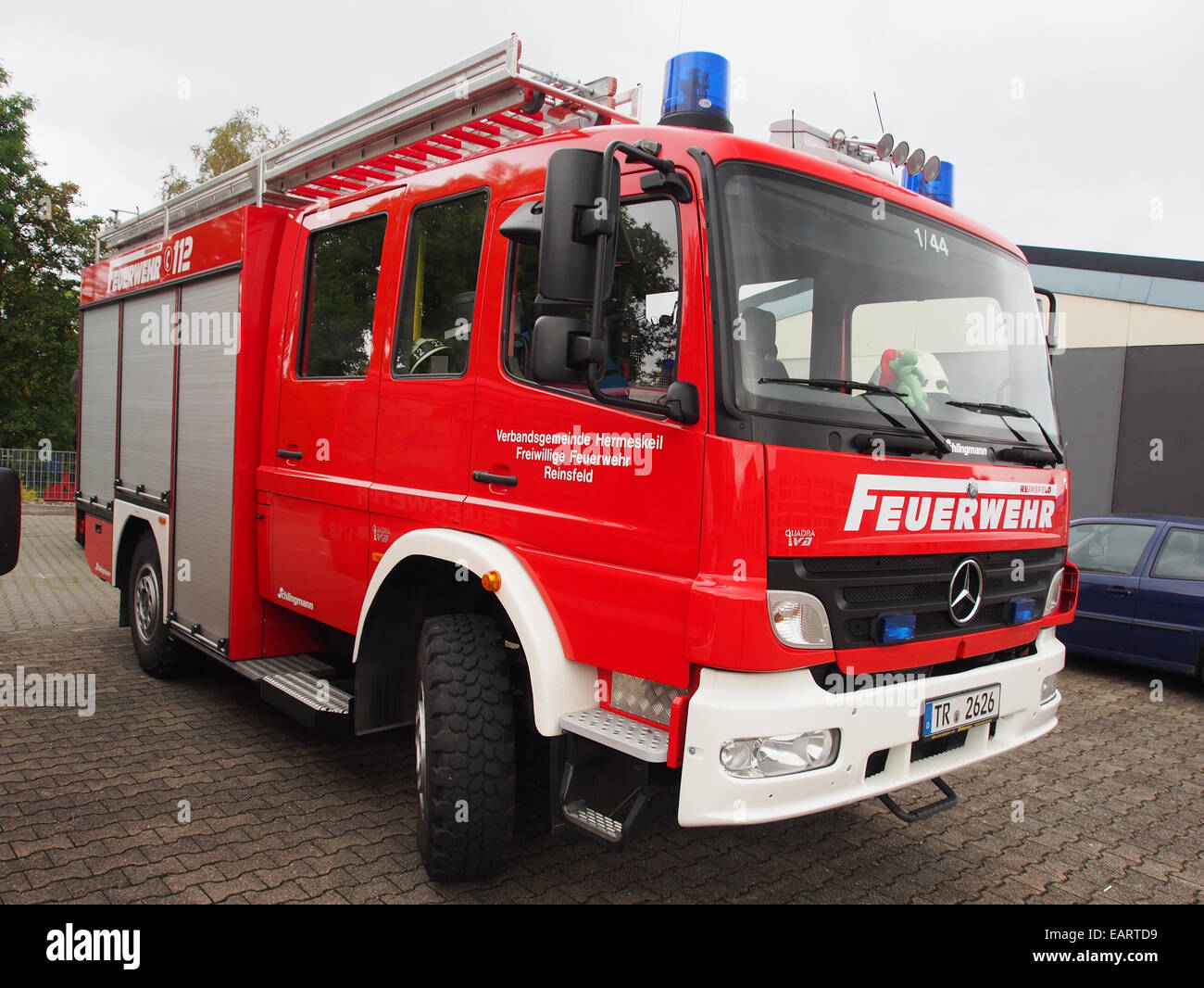 A Mercedes fire truck from Schlingmann, used by the Freiwillige ...