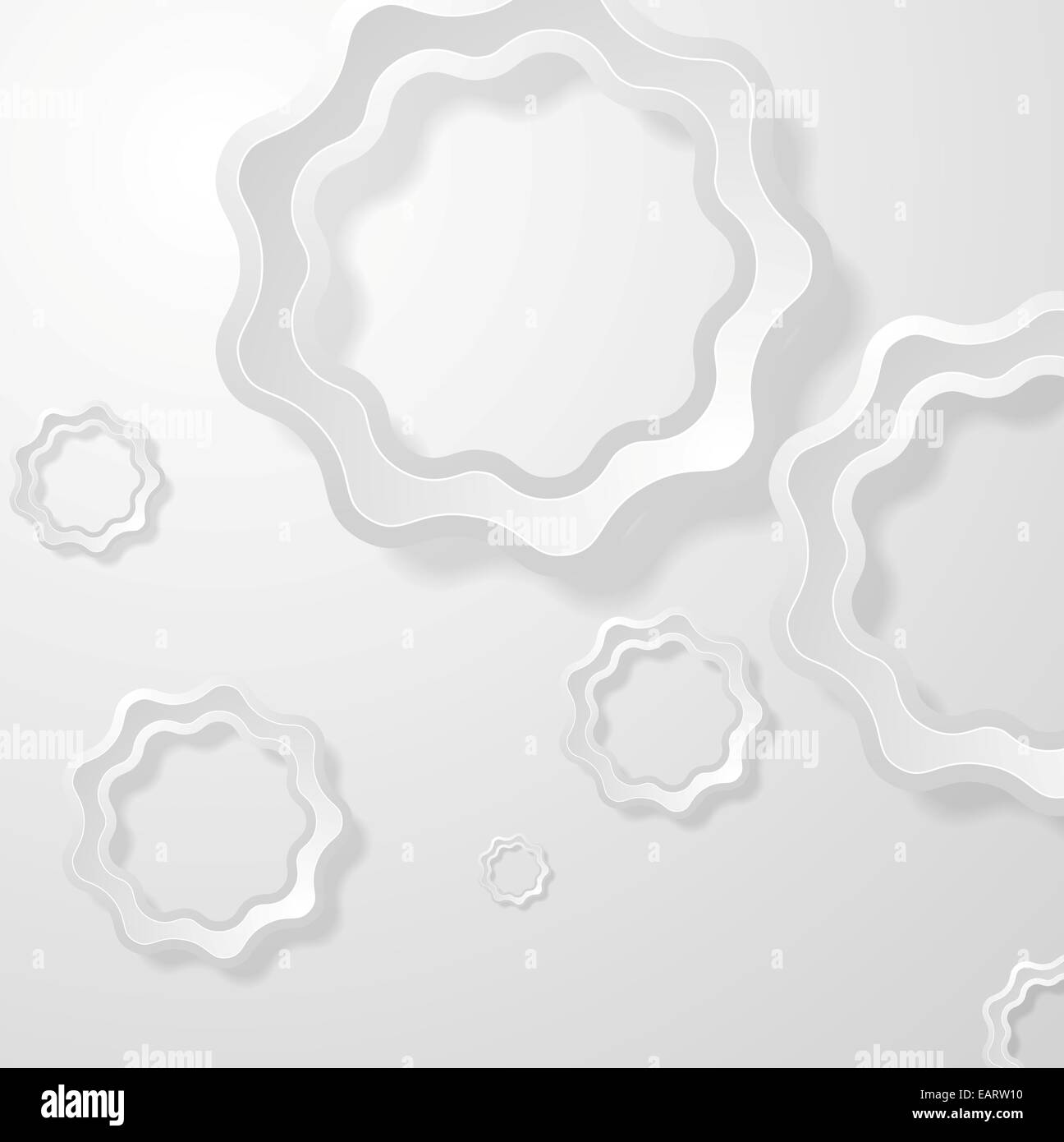 Abstract light grey paper circles background. Vector design Stock Photo ...