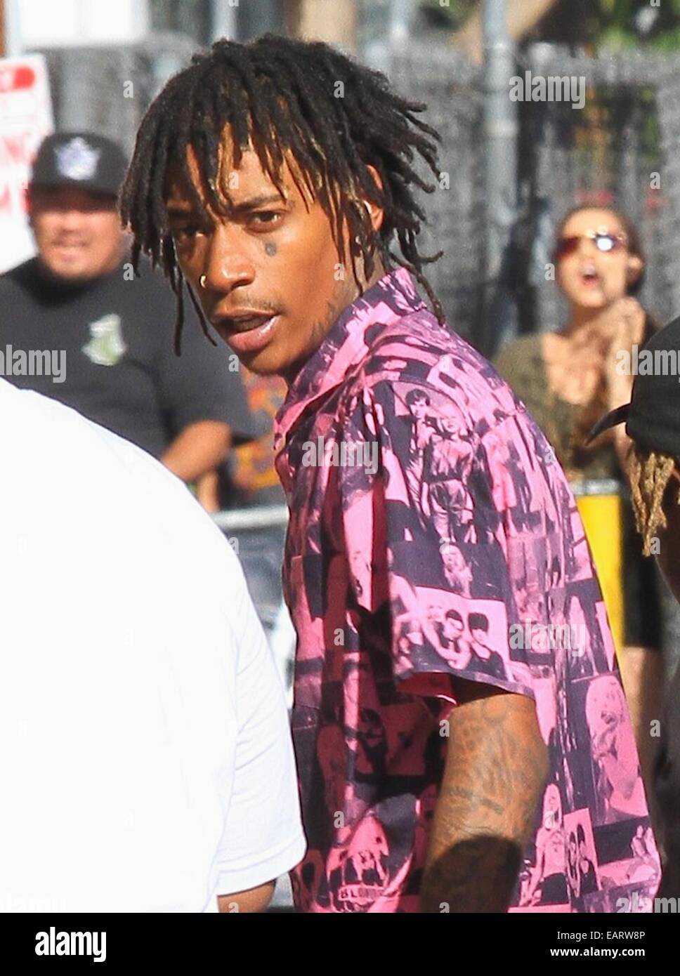 Los Angeles.CA.USA. Wiz Khalifa at the Jimmy Kimmel Live! studio. 2nd ...