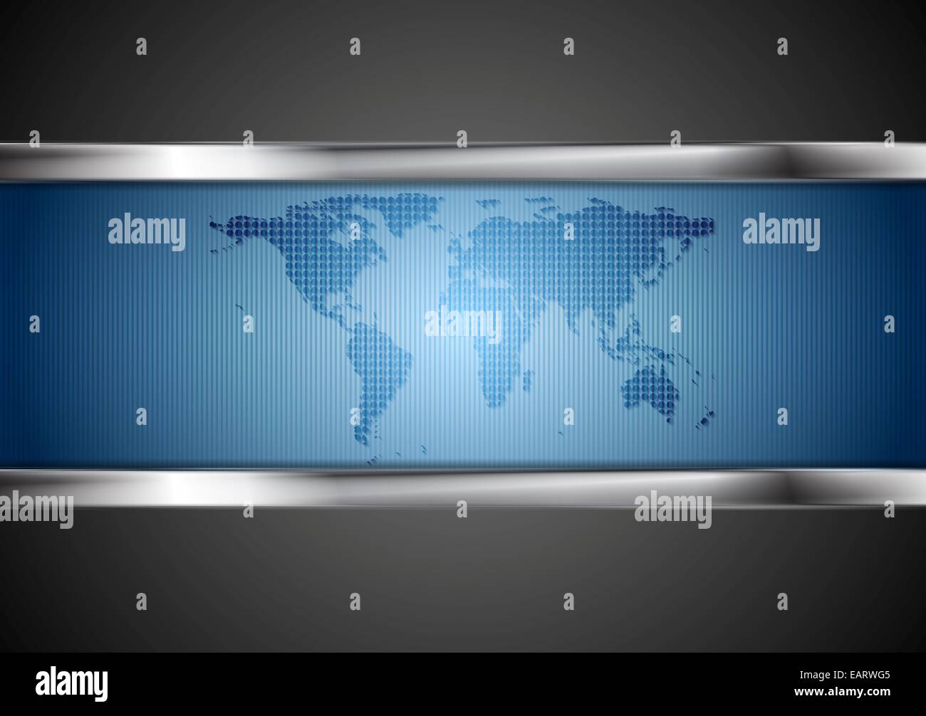 Dark vector tech background with map and steel elements Stock Photo - Alamy