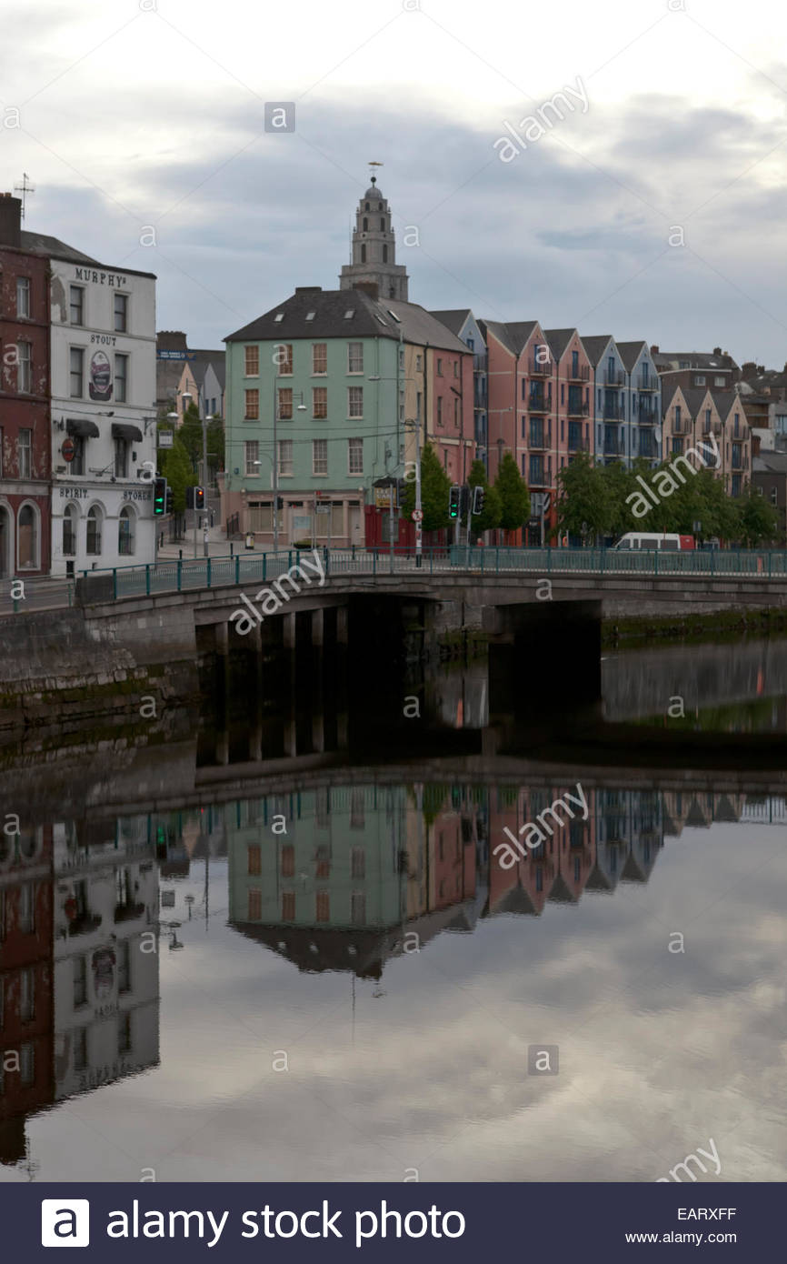 Early morning reflections in the north channel of the Lee River Stock ...