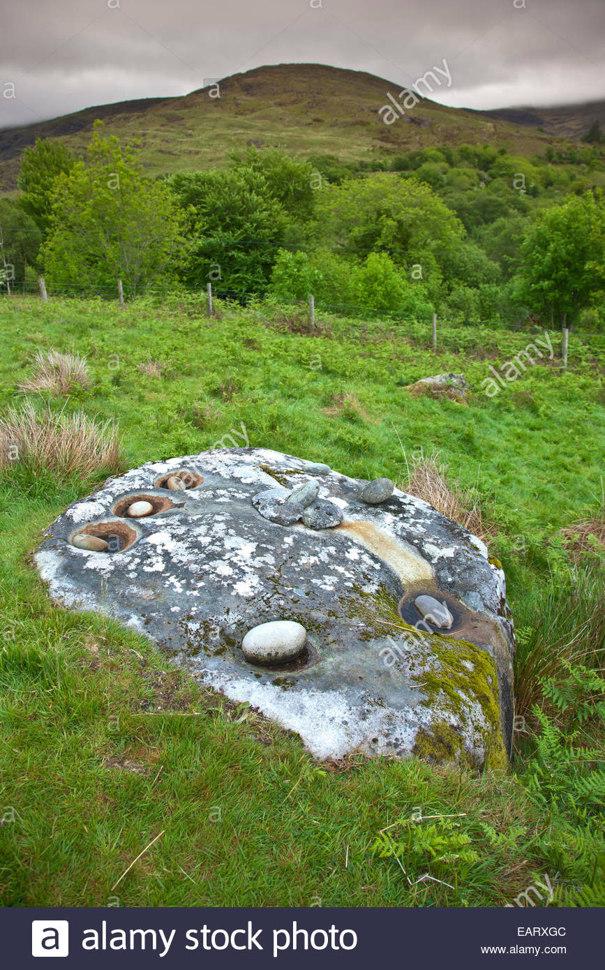 Ancient Druid Stone Alter with stones placed to represent stars Stock ...