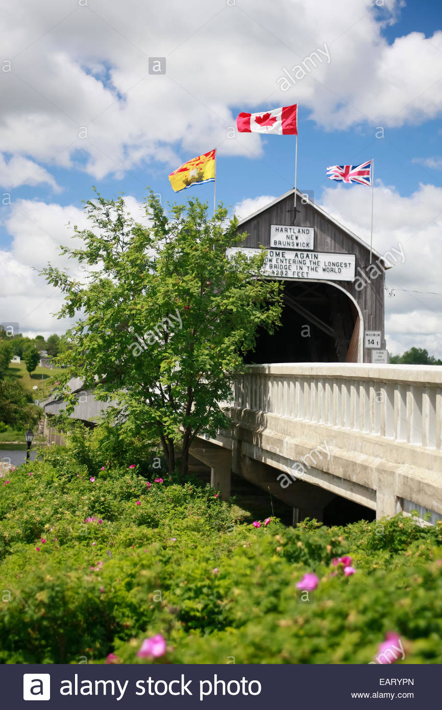 The longest covered bridge in the world is in Hartland, New Brunswick ...