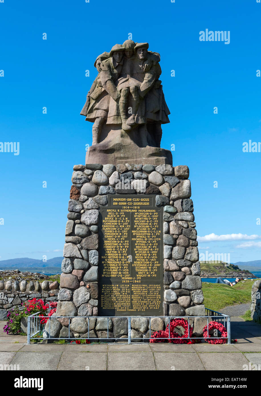 Great Britain - Scotland - Oban - War Memorial at the Corran Esplanade ...