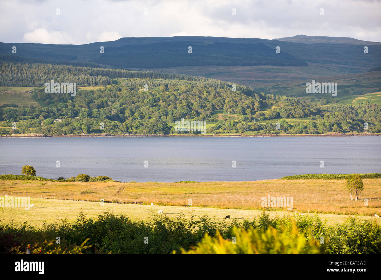 Looking across the Sound of Mull to Movern from the Isle of Mull ...