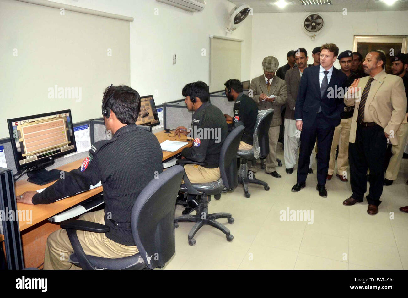 Dutch Ambassador Marcel De Vink visits computer lab at Police Lines ...