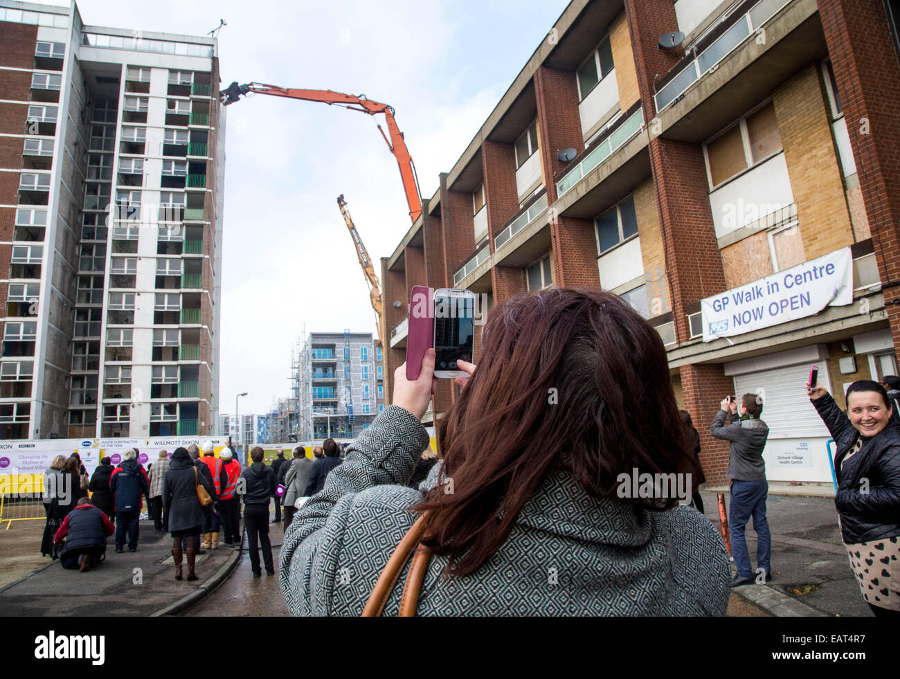 Demolition of last of famous East London tower blocks as used in Made ...