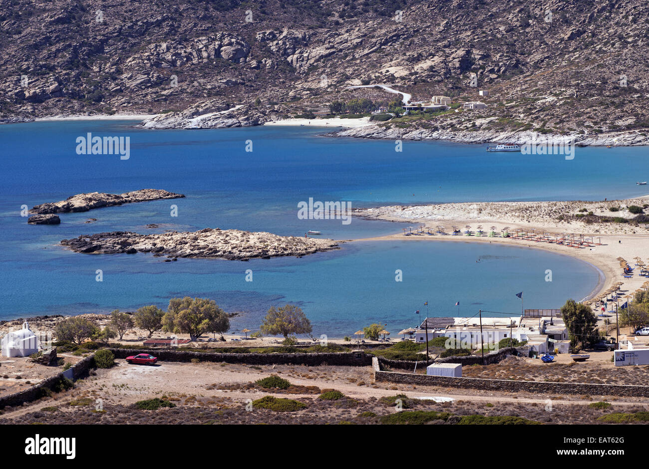 Magganari magnificent beach, one of the most beautiful of the Aegean ...