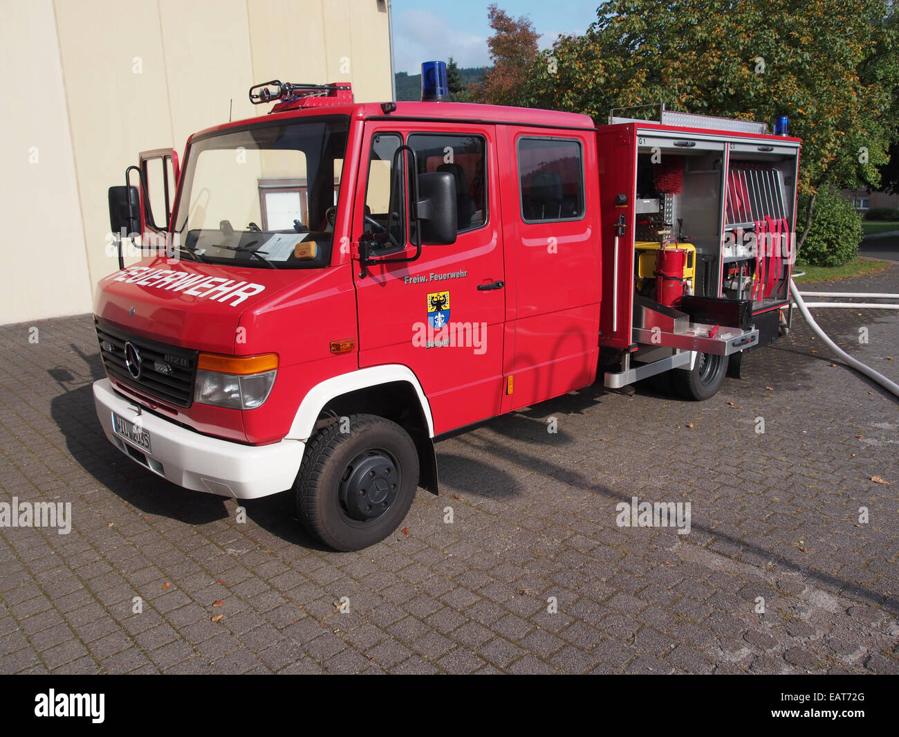 The Mercedes 612D is part of the Freiwillige Feuerwehr Bengel, a ...