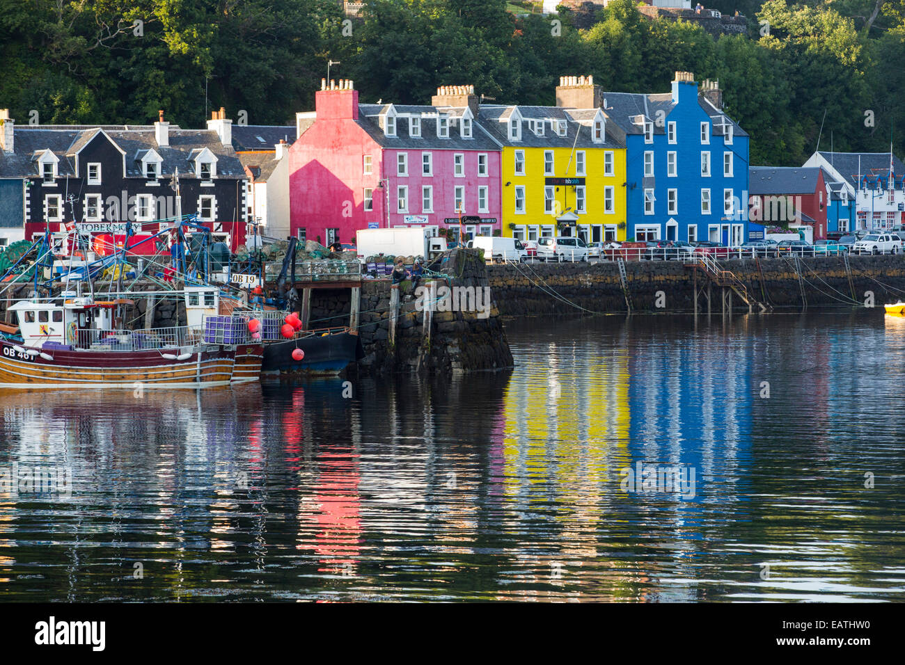 The iconic promenade of Tobermory on the Isle of Mull, Scotland, UK ...
