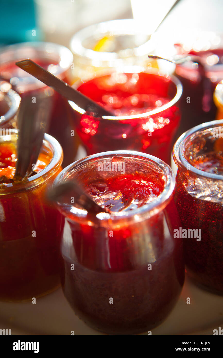 Pots of jam hi-res stock photography and images - Alamy
