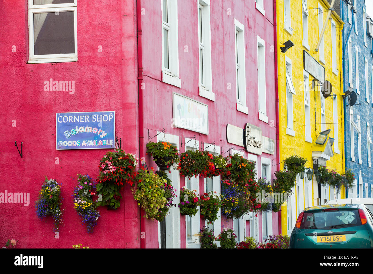 The iconic promenade of Tobermory on the Isle of Mull, Scotland, UK ...