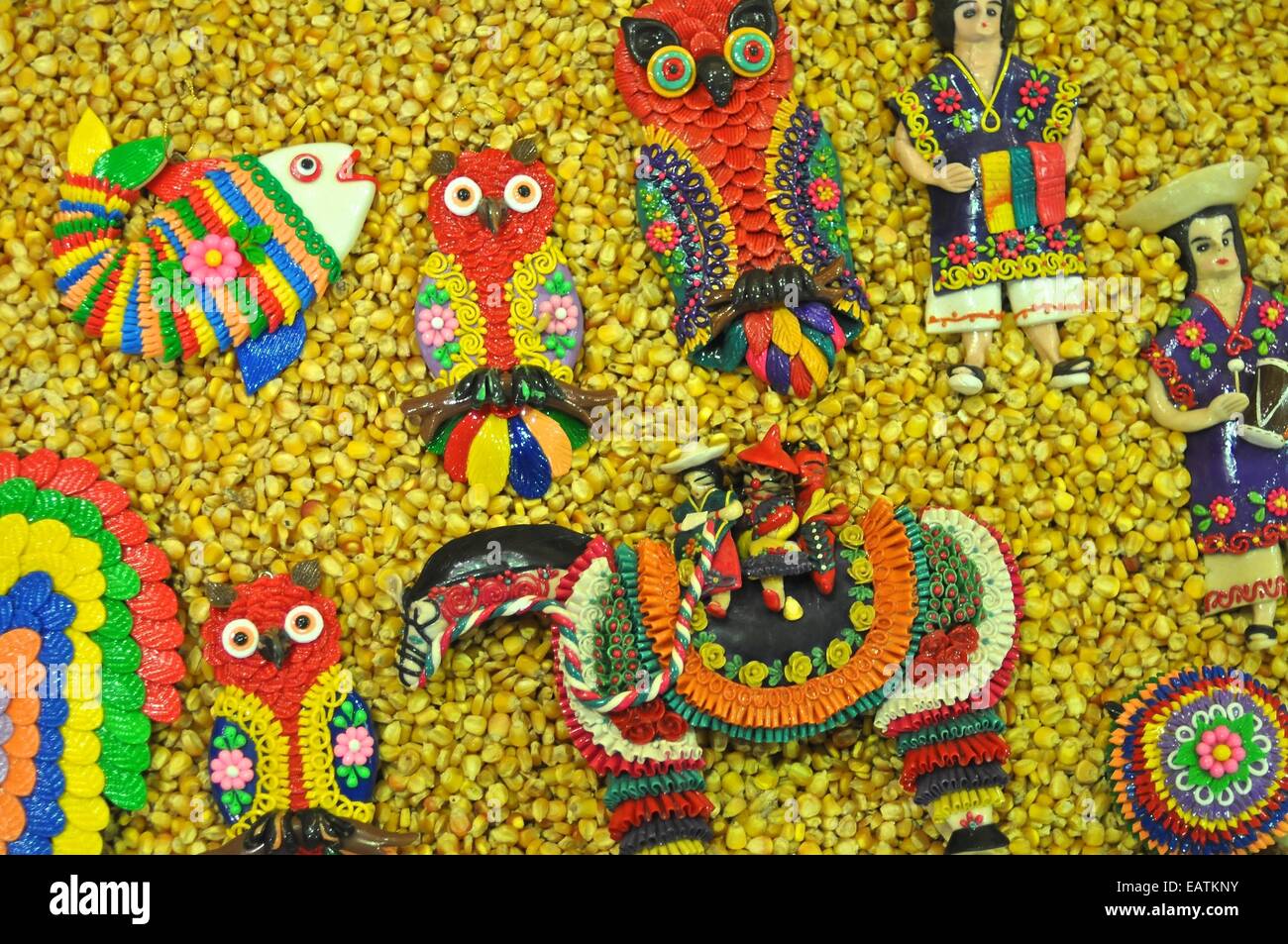 Ecuadorian art pieces made the Mazapan village of Calderon Stock Photo ...