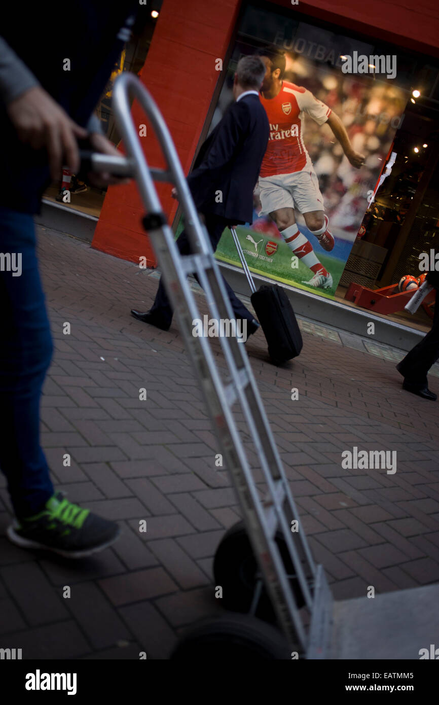 Diagonal angle arsenal footballer trolley hi-res stock photography and ...