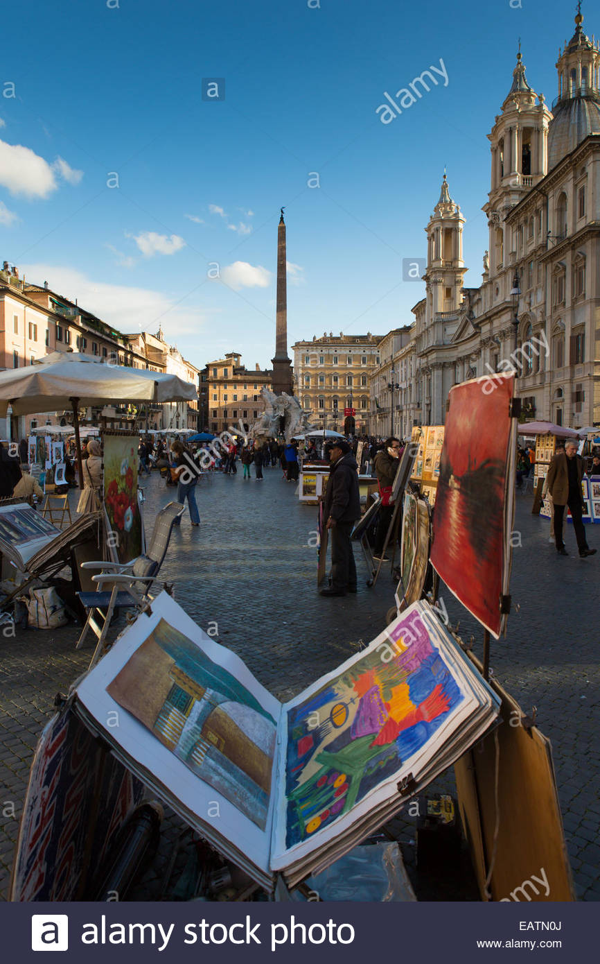 Piazza Navona is one of the worlds most famous squares Stock Photo - Alamy