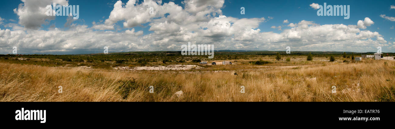 Panoramic land in Croatia Stock Photo - Alamy
