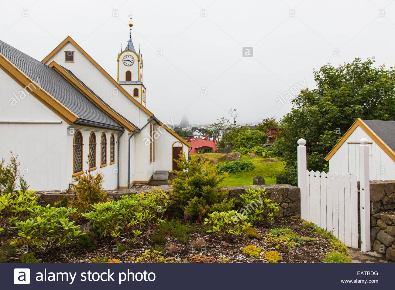 Exterior view of a church in a historic town Stock Photo - Alamy