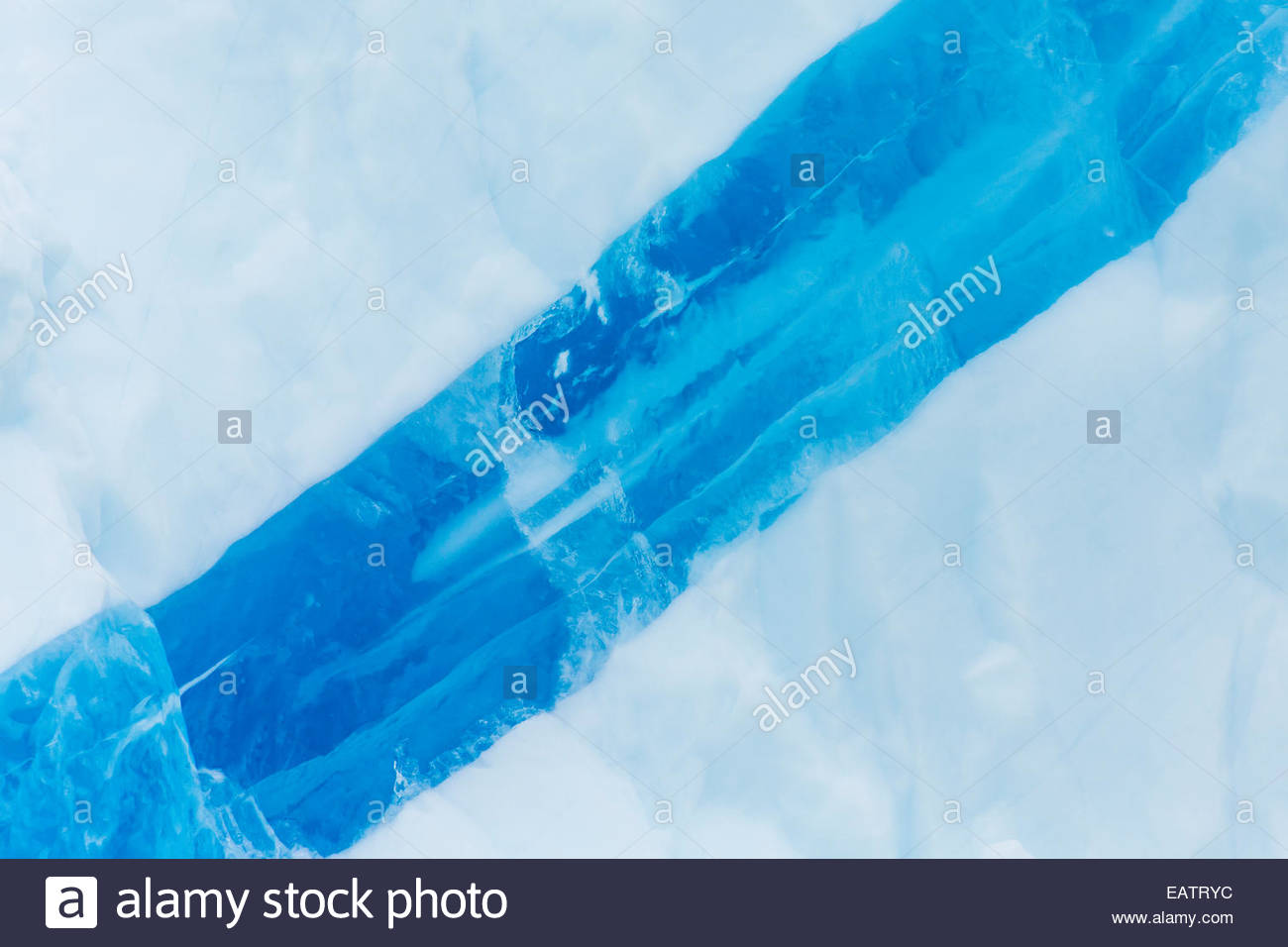 Close up of blue ice in the vein of a tabular iceberg Stock Photo - Alamy