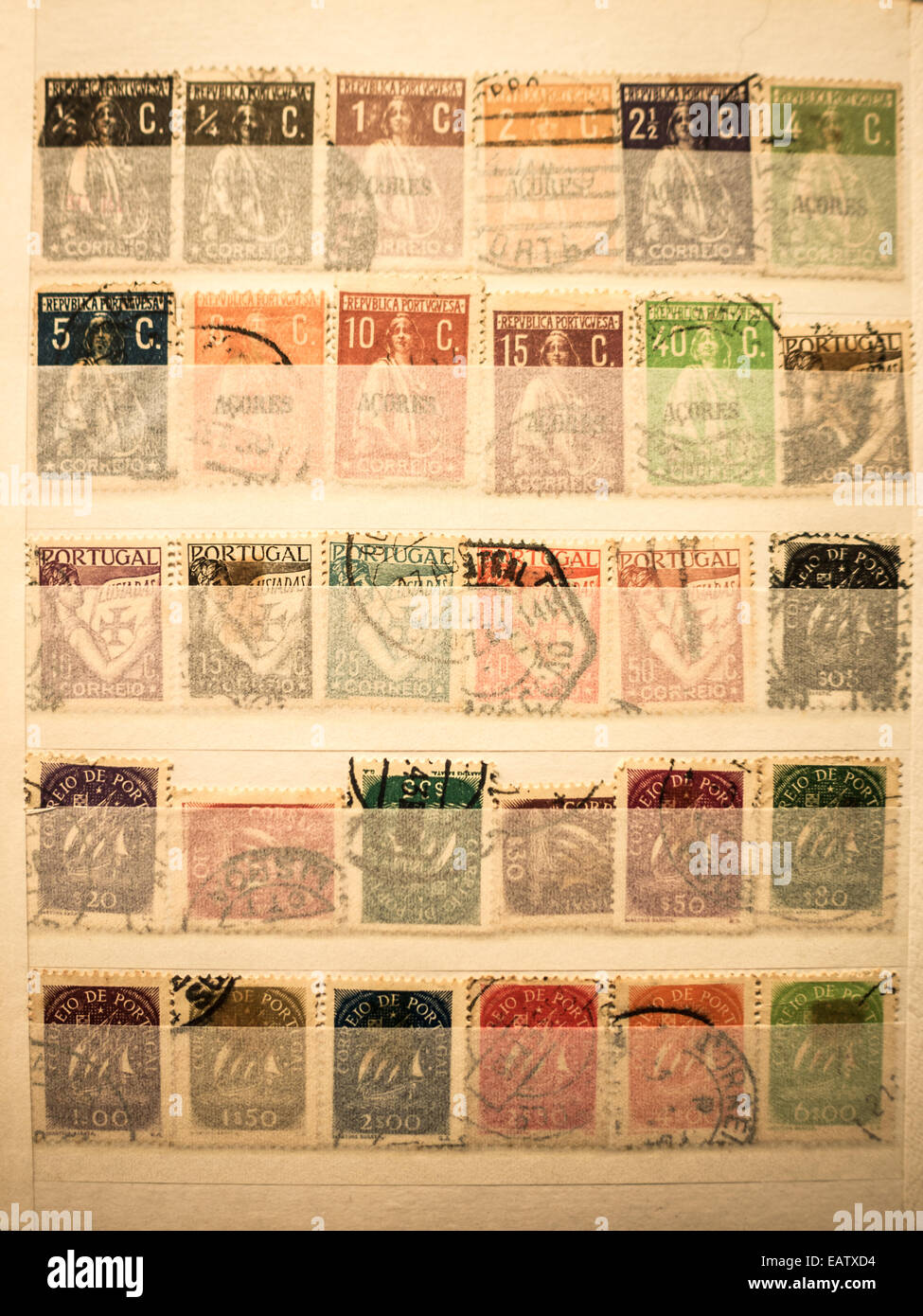 Stamp collection display hi-res stock photography and images - Alamy