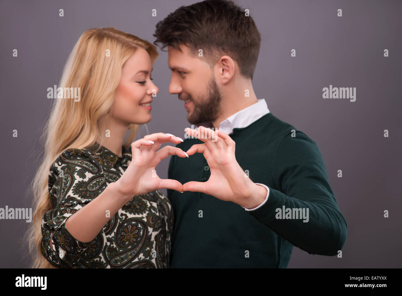 Lovely blond young couple dancing hi-res stock photography and images ...