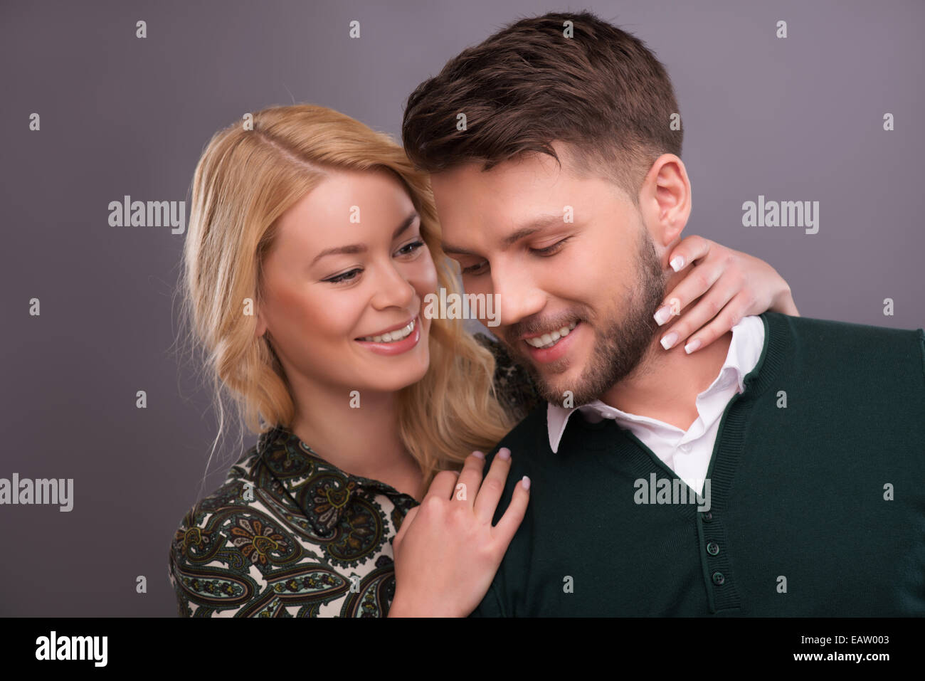 Attractive couple dancing isolated hi-res stock photography and images ...