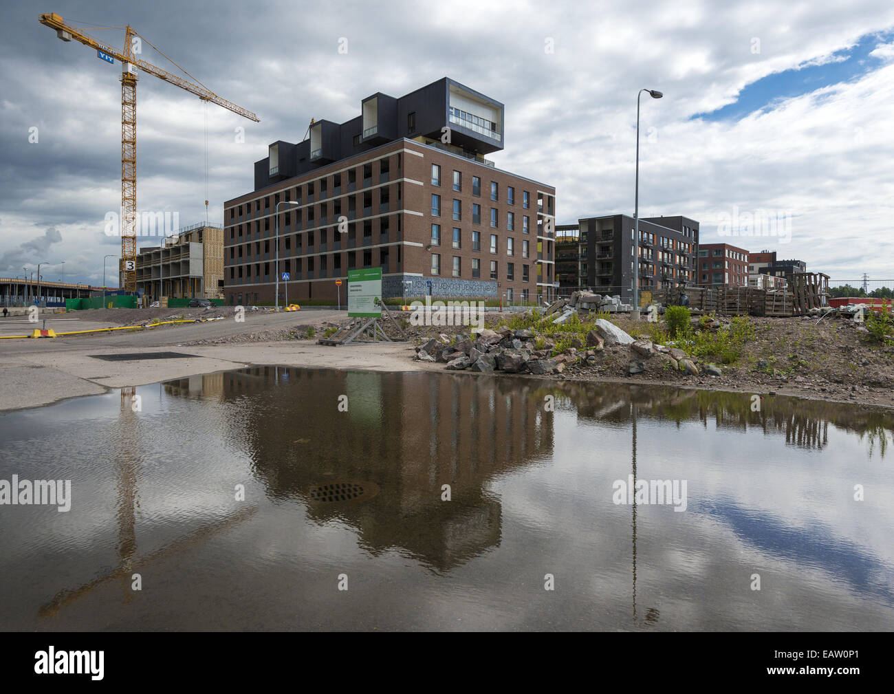 New apartment blocks and the regeneration of the Hanasaari area of ...