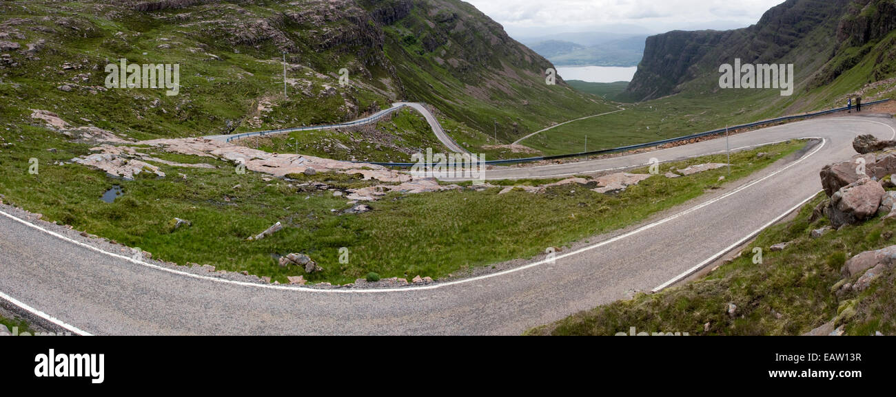 The view from the top of the Bealach na Bà pass which goes to ...