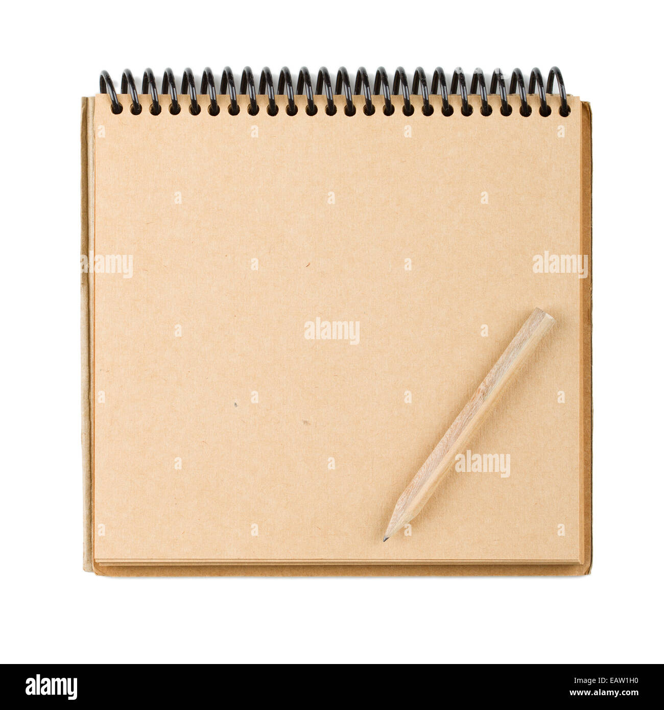 Notepad with small pencil Stock Photo - Alamy