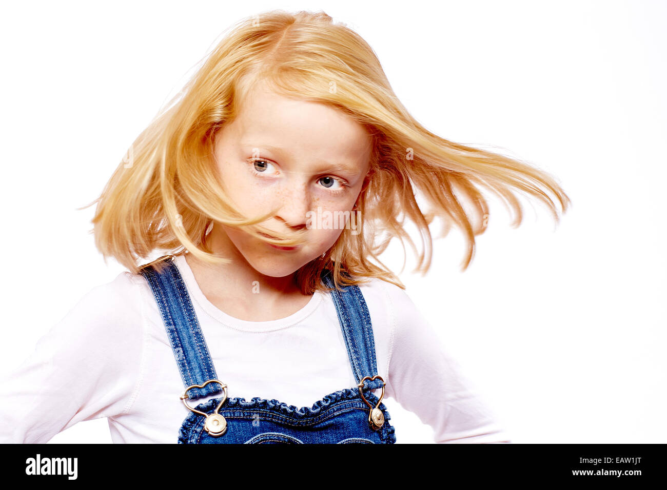 girl move hair Stock Photo - Alamy