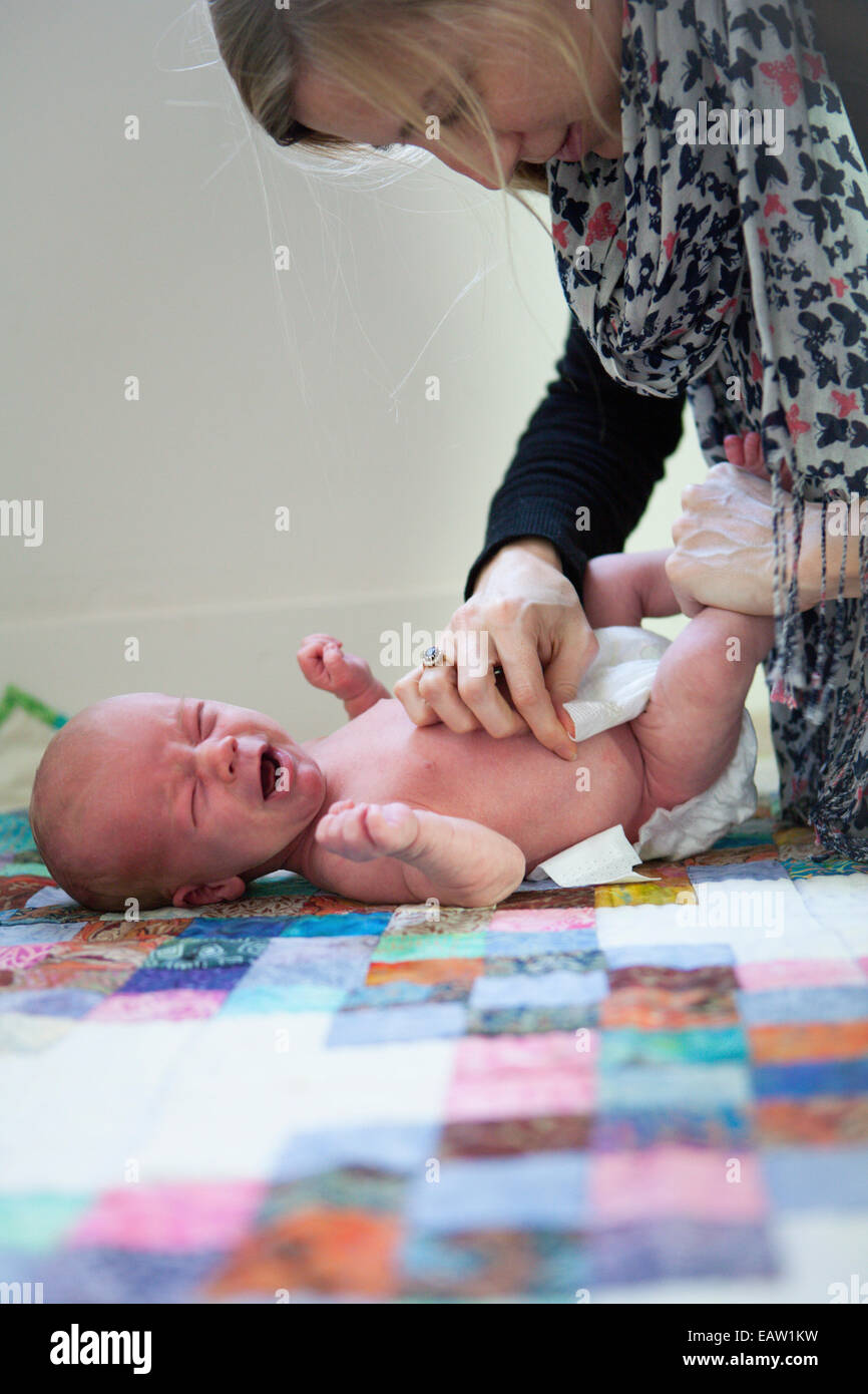 Diaper baby crying hi-res stock photography and images - Alamy