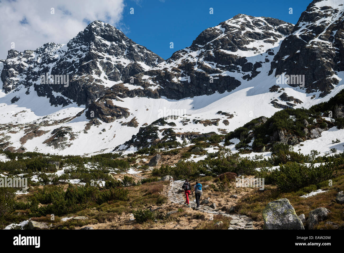Female walker mountains hi-res stock photography and images - Alamy