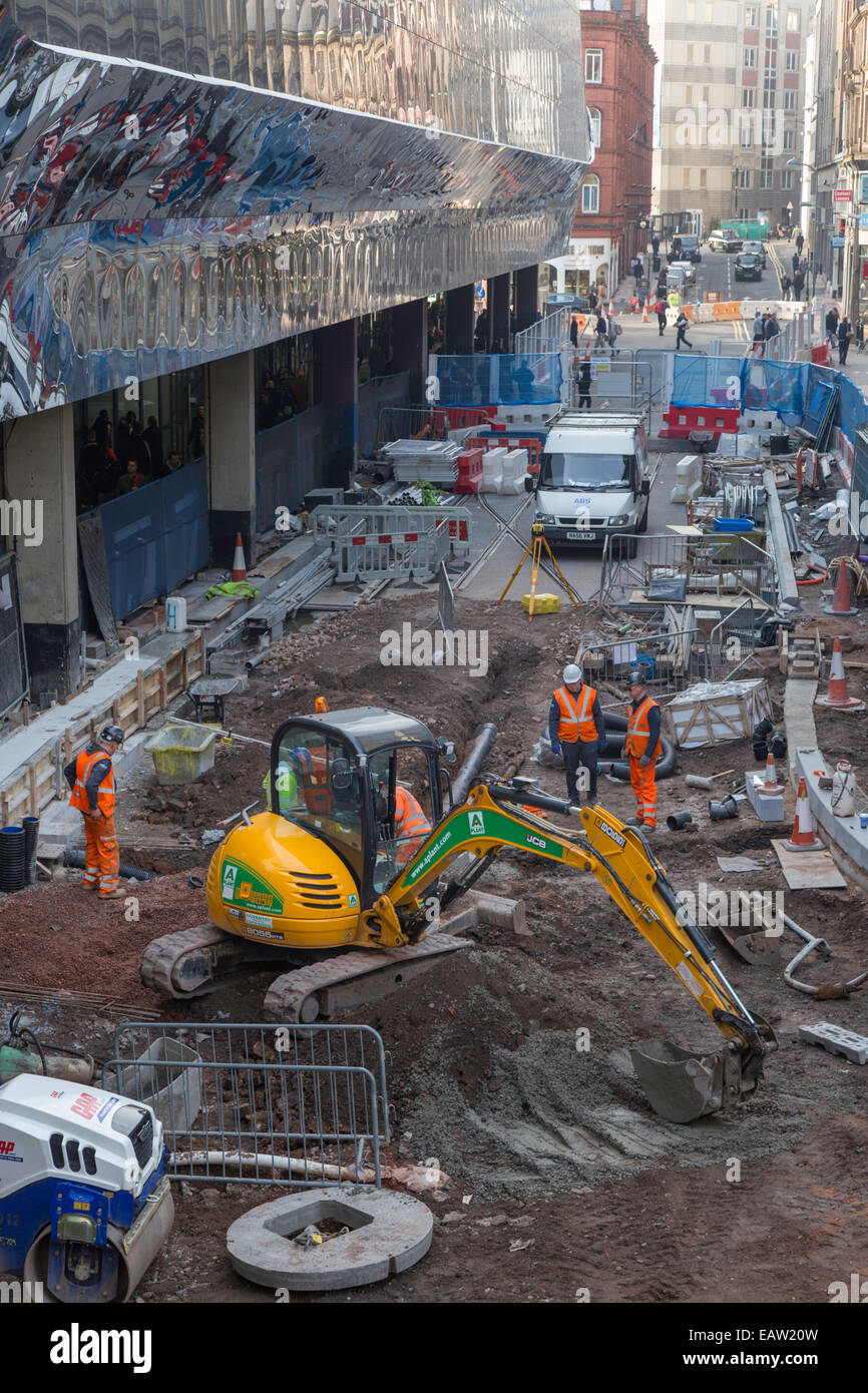 Construction works for the new Birmingham Midland Metro's £127m ...