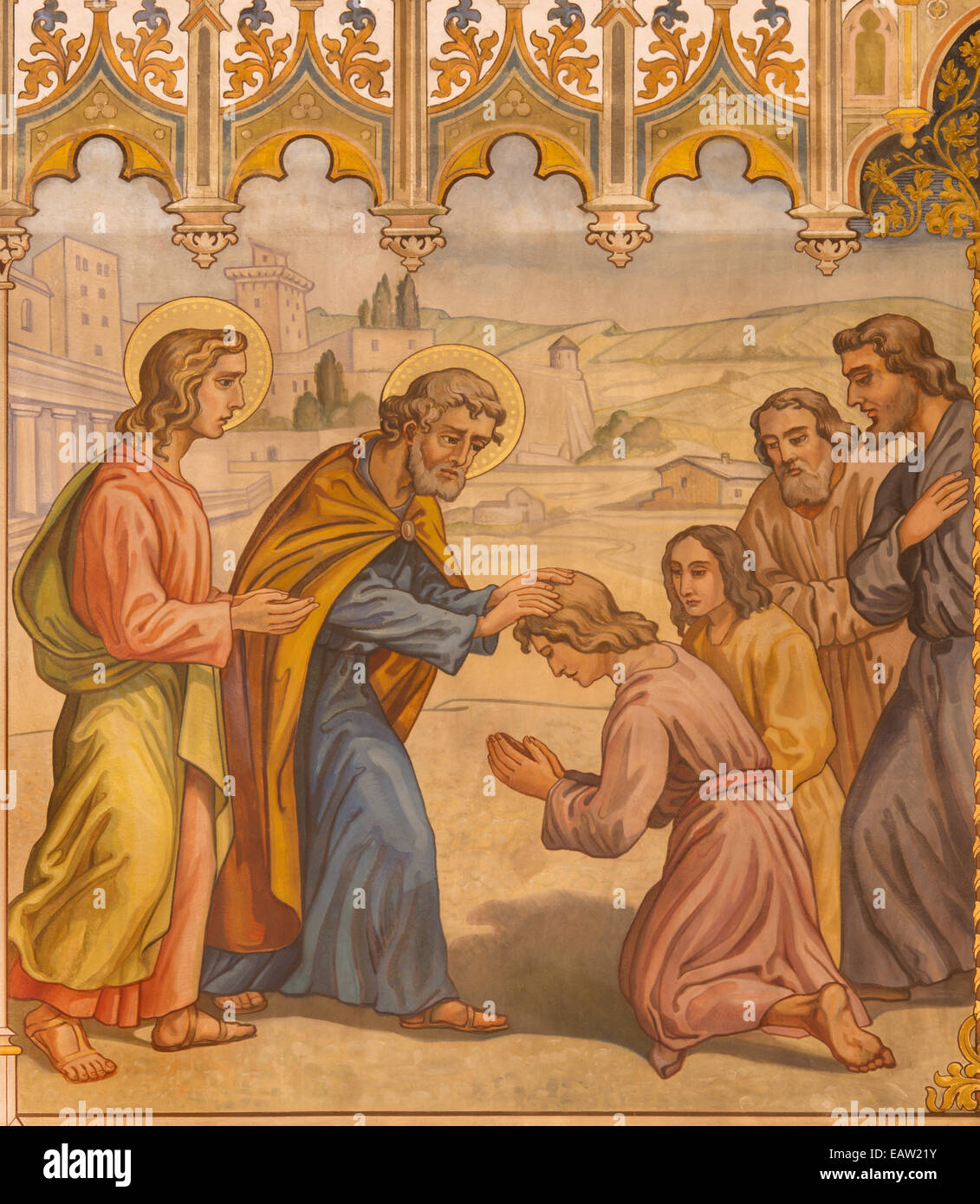 Gothic fresco hi-res stock photography and images - Alamy
