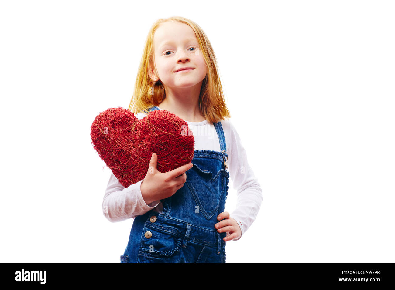 girl with heart Stock Photo - Alamy