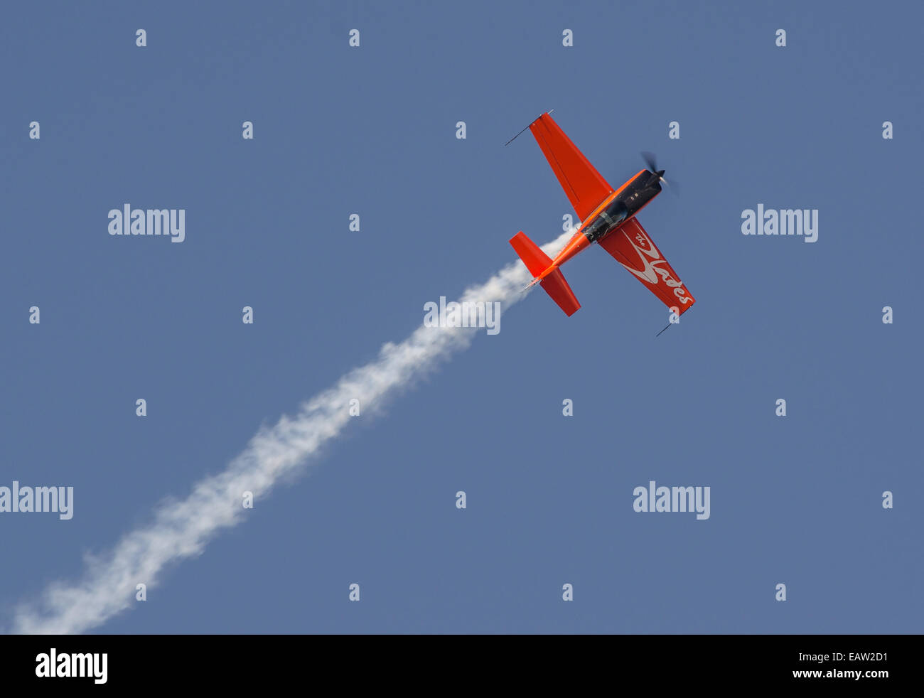 One of The Blades Aerobatic Display Team performs acrobatic maneuver in ...