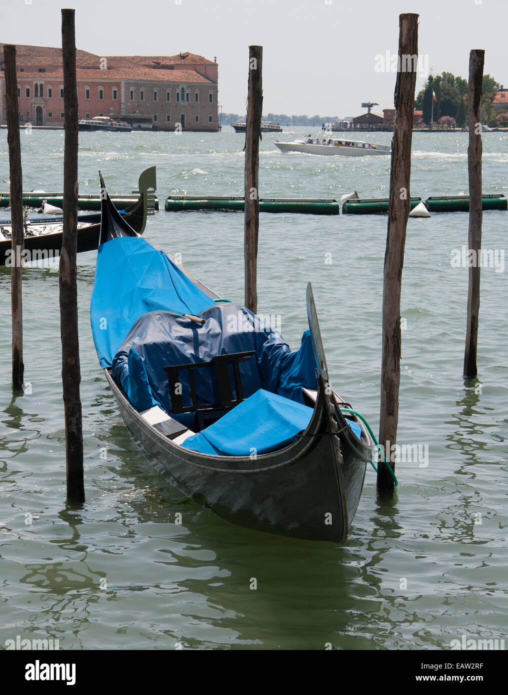 Venice, Italy a typical boat Stock Photo - Alamy