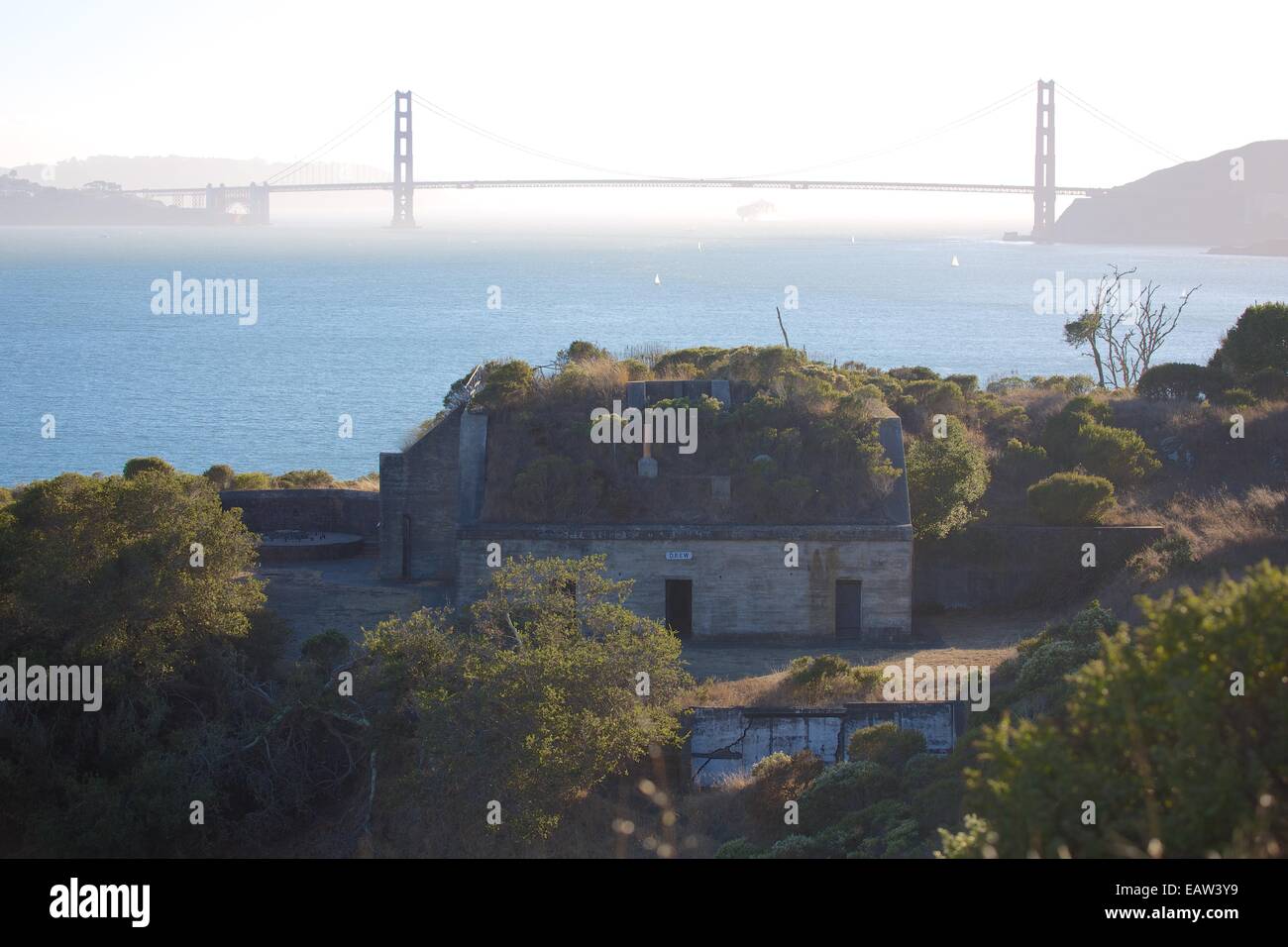 Battery Drew, the oldest structure on Angel Island, built in 1898 Stock ...