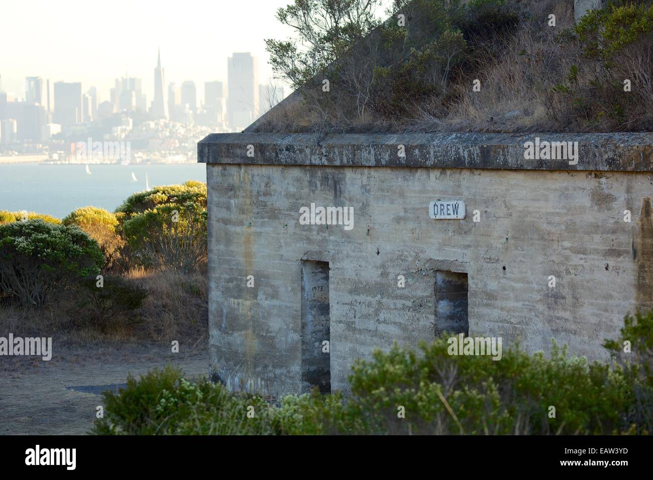 Battery Drew, the oldest structure on Angel Island, built in 1898 Stock ...