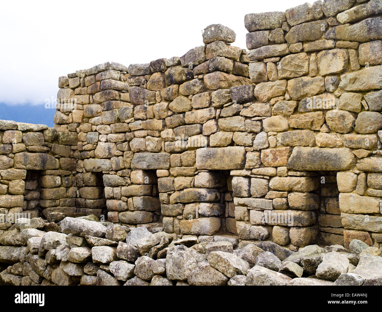 The Incan ruins of Machu Picchu, near Aguas Calientes, Peru Stock Photo ...