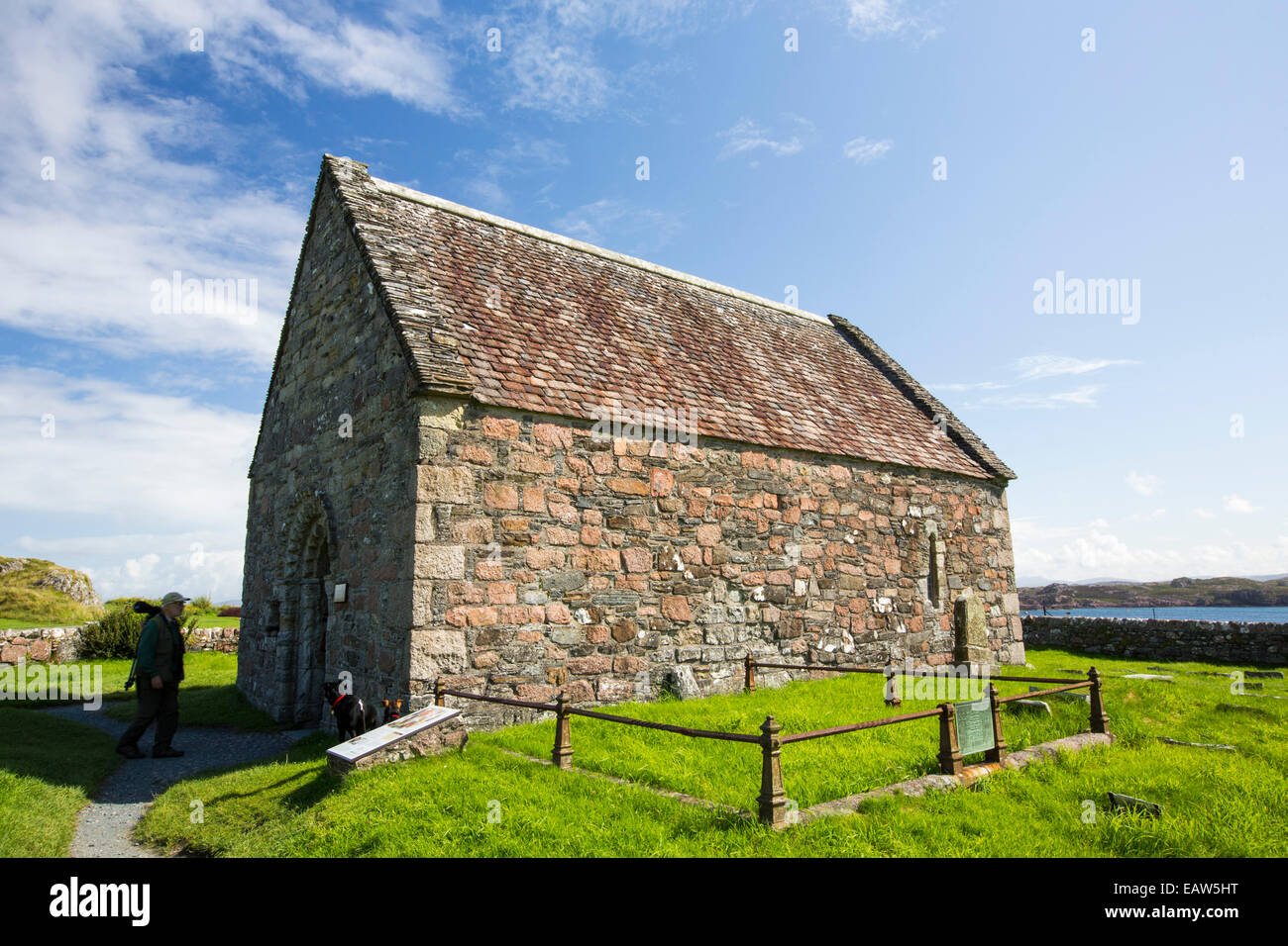 St Oran's chapel, the oldest structure on Iona, built around 1100 and ...