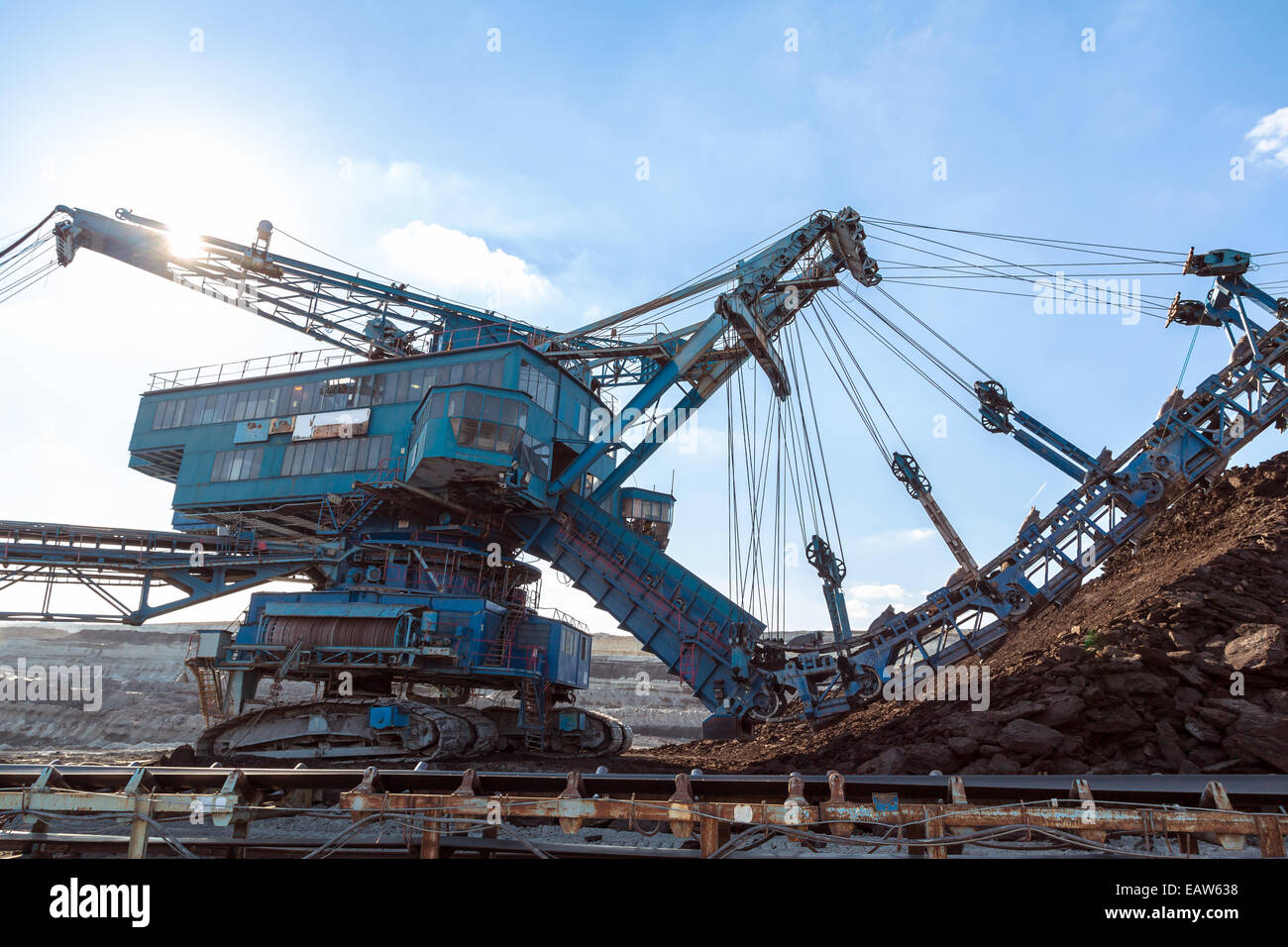 Mining machinery in the mine Stock Photo - Alamy
