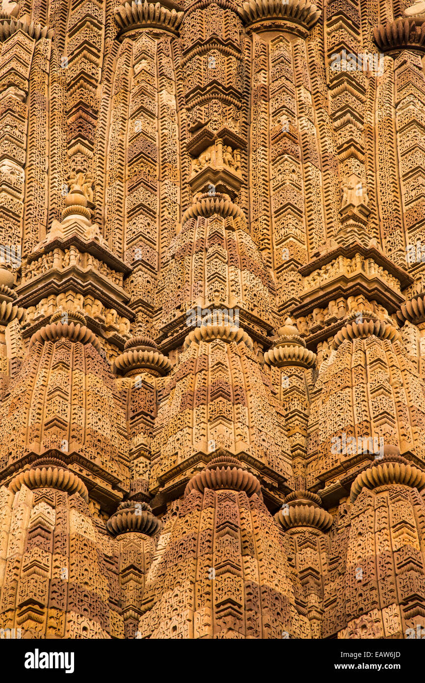 Textures on the Lakshamana Temple in Khajuraho India Stock Photo - Alamy