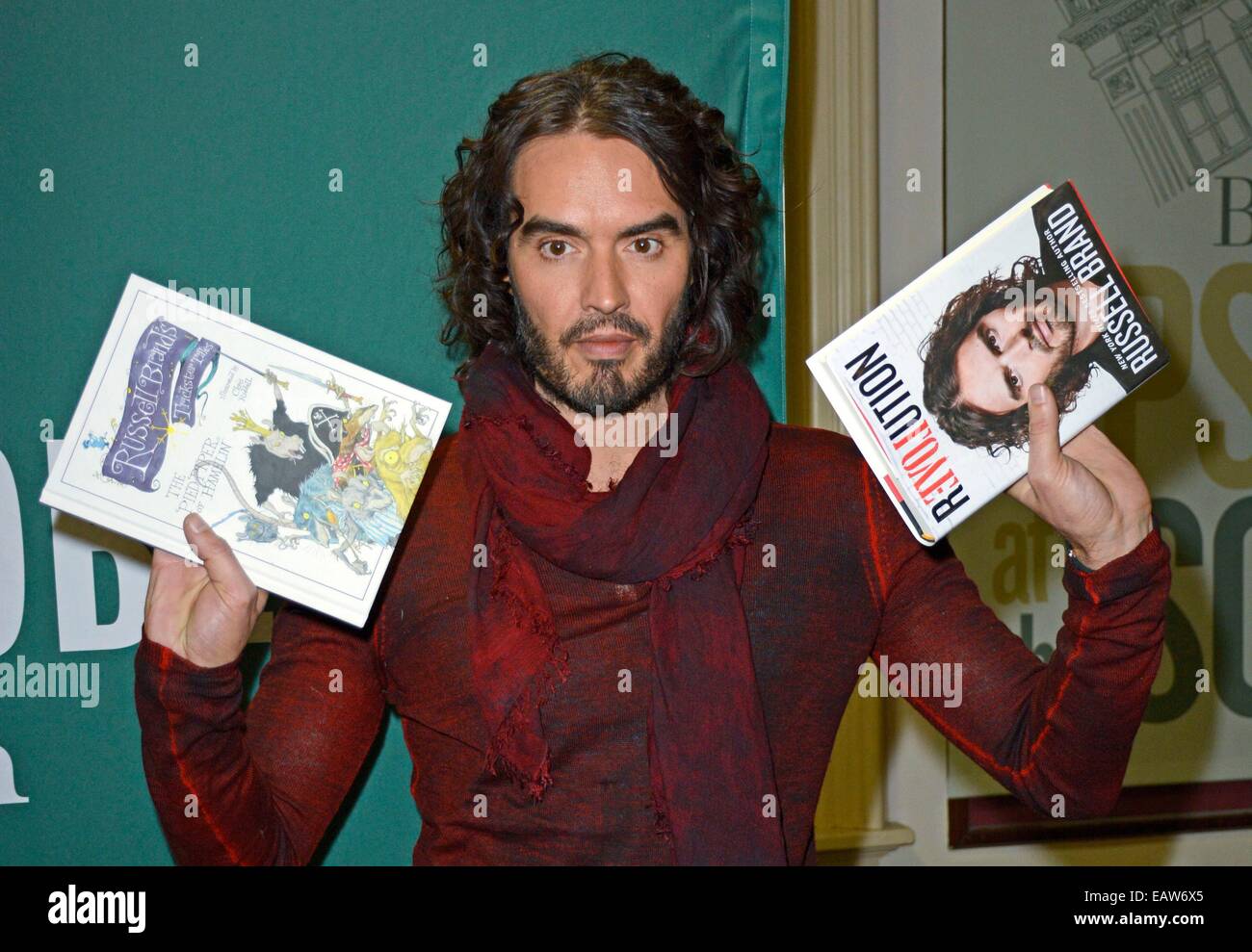 New York, NY, USA. 20th Nov, 2014. Russell Brand at in-store appearance ...