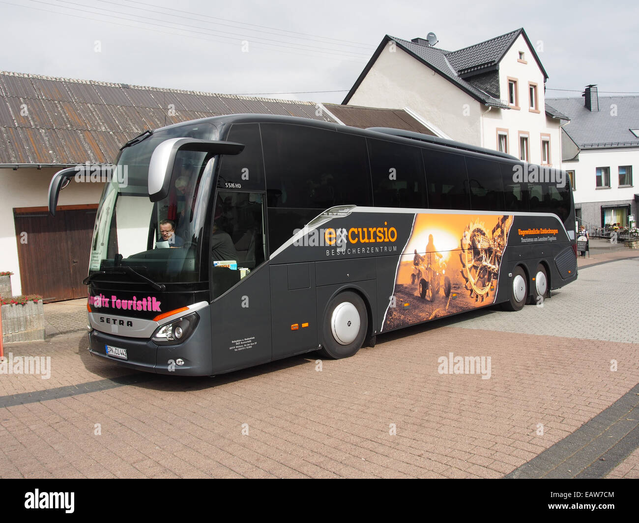 This image shows a SETRA coach, part of the fleet used by Lausitz ...