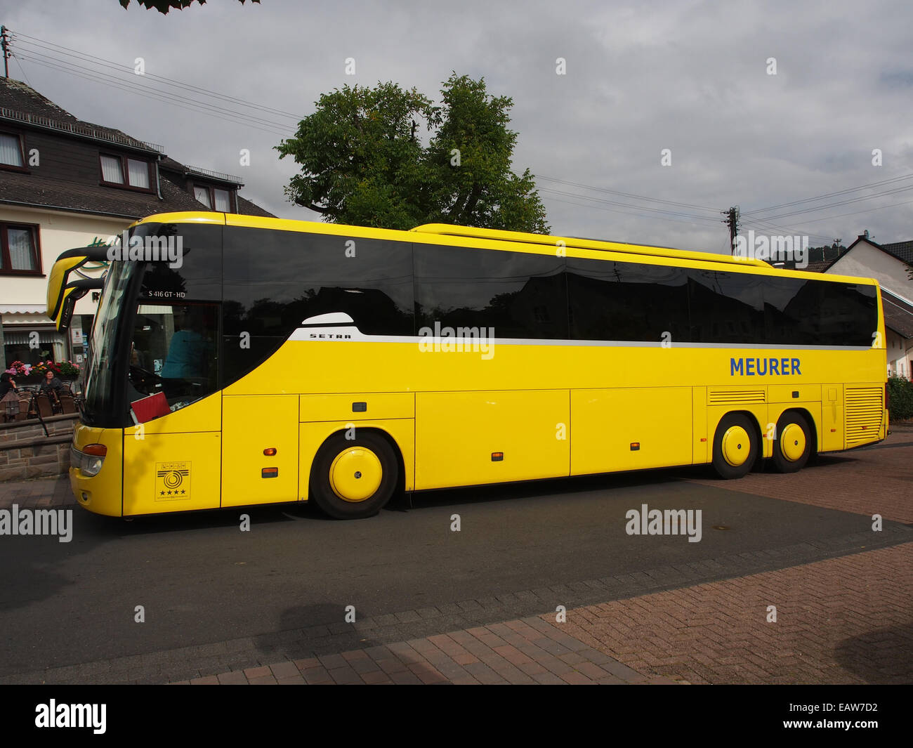 This image features a SETRA coach operated by Meuer, known for its ...