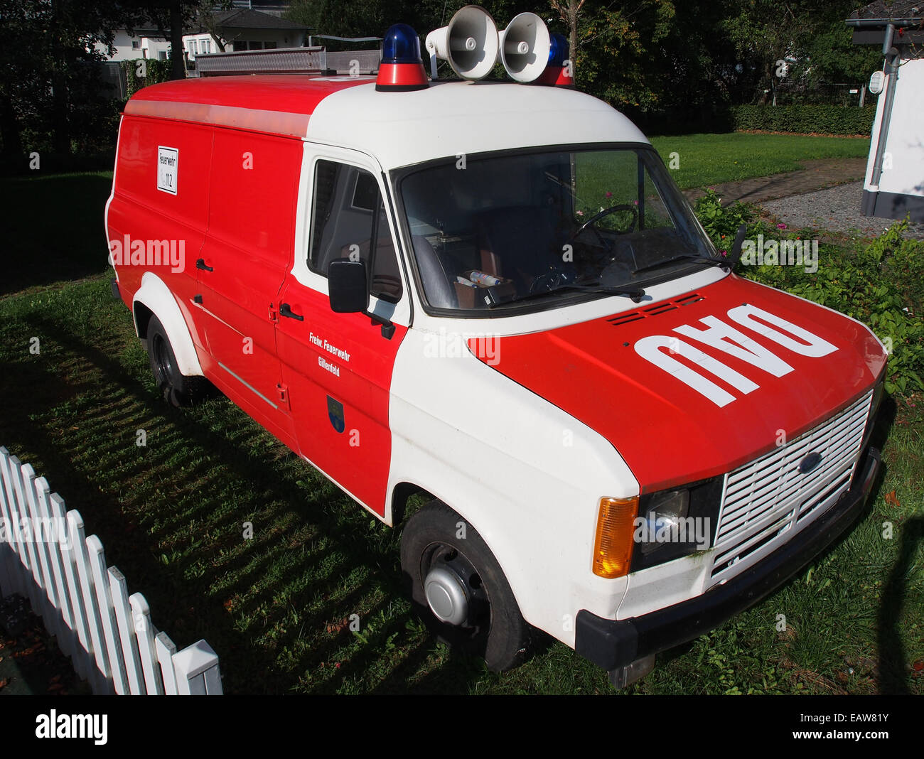 The Ford Transit SW 1000 is a fire truck used by the Freiwillige ...