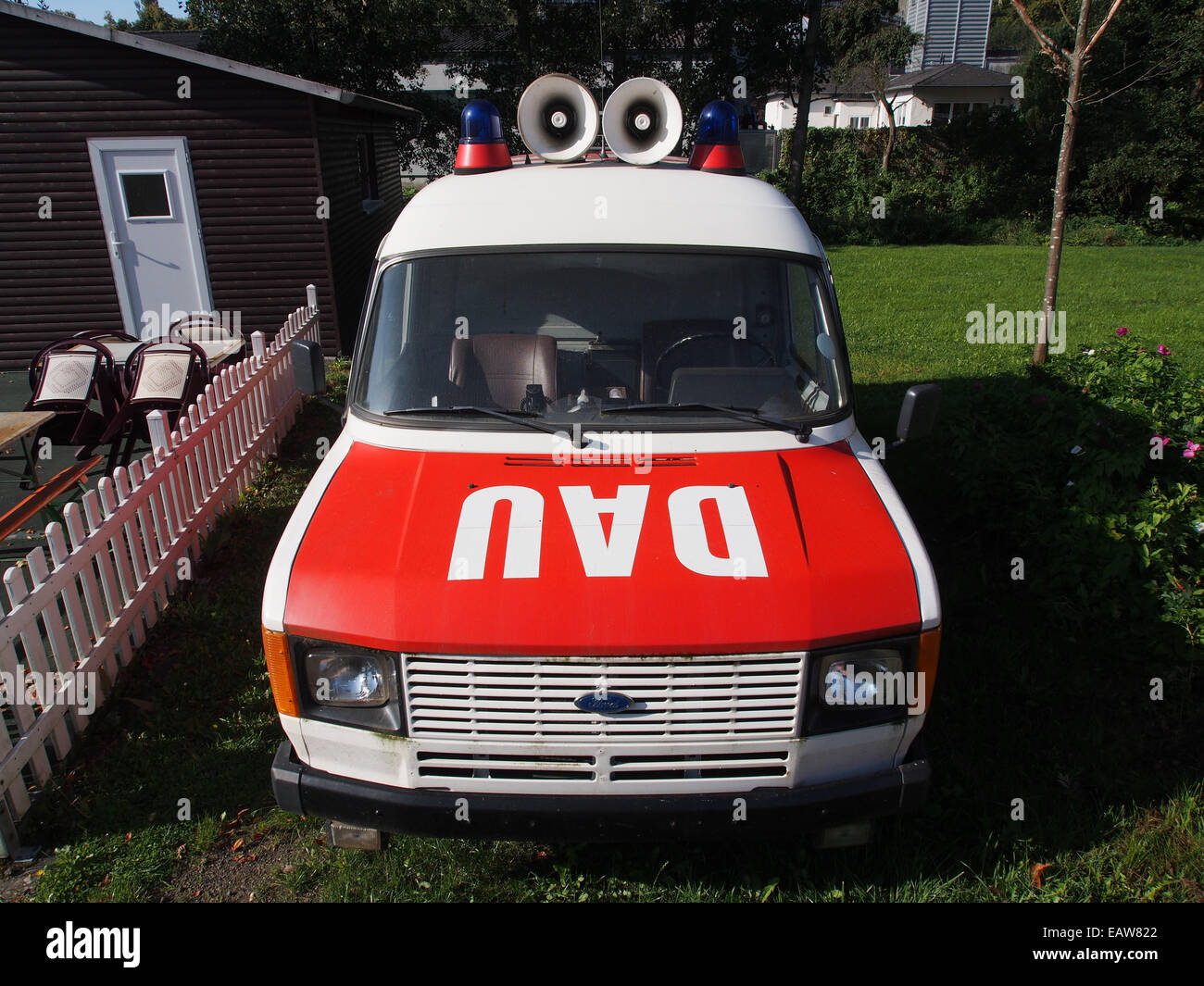 Ford Transit SW 1000, a fire service vehicle with a 1000-meter hose ...