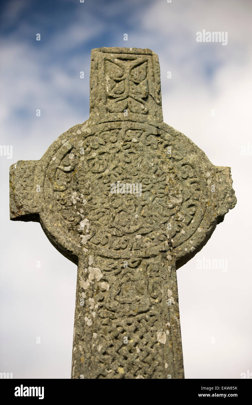 Macleans Cross on the way to Iona Abbey on Iona, off Mull, Scotland, UK ...